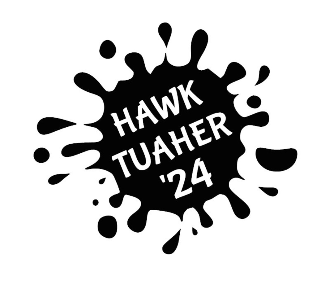 Hawk Tuah Spit on That Thang Paint Splat Decal/sticker Multiple Colors ...