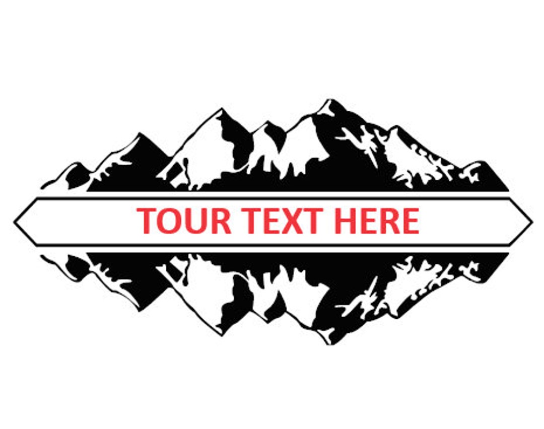 Design Your Own Mountain Reflection Decal - Camping-outdoors-adventure ...