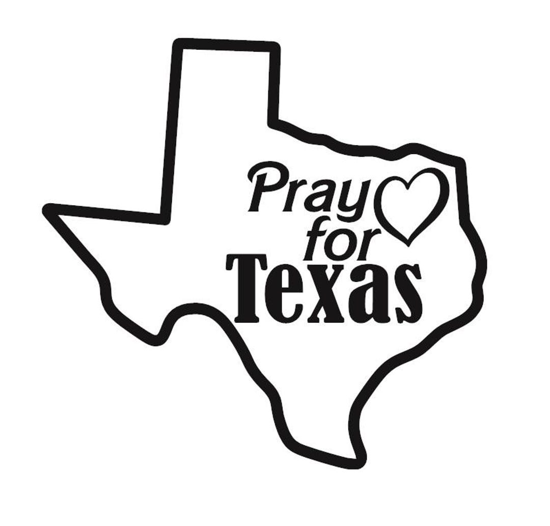 Pray for Texas Decal - Multiple Colors & Sizes - Stand With Texas ...