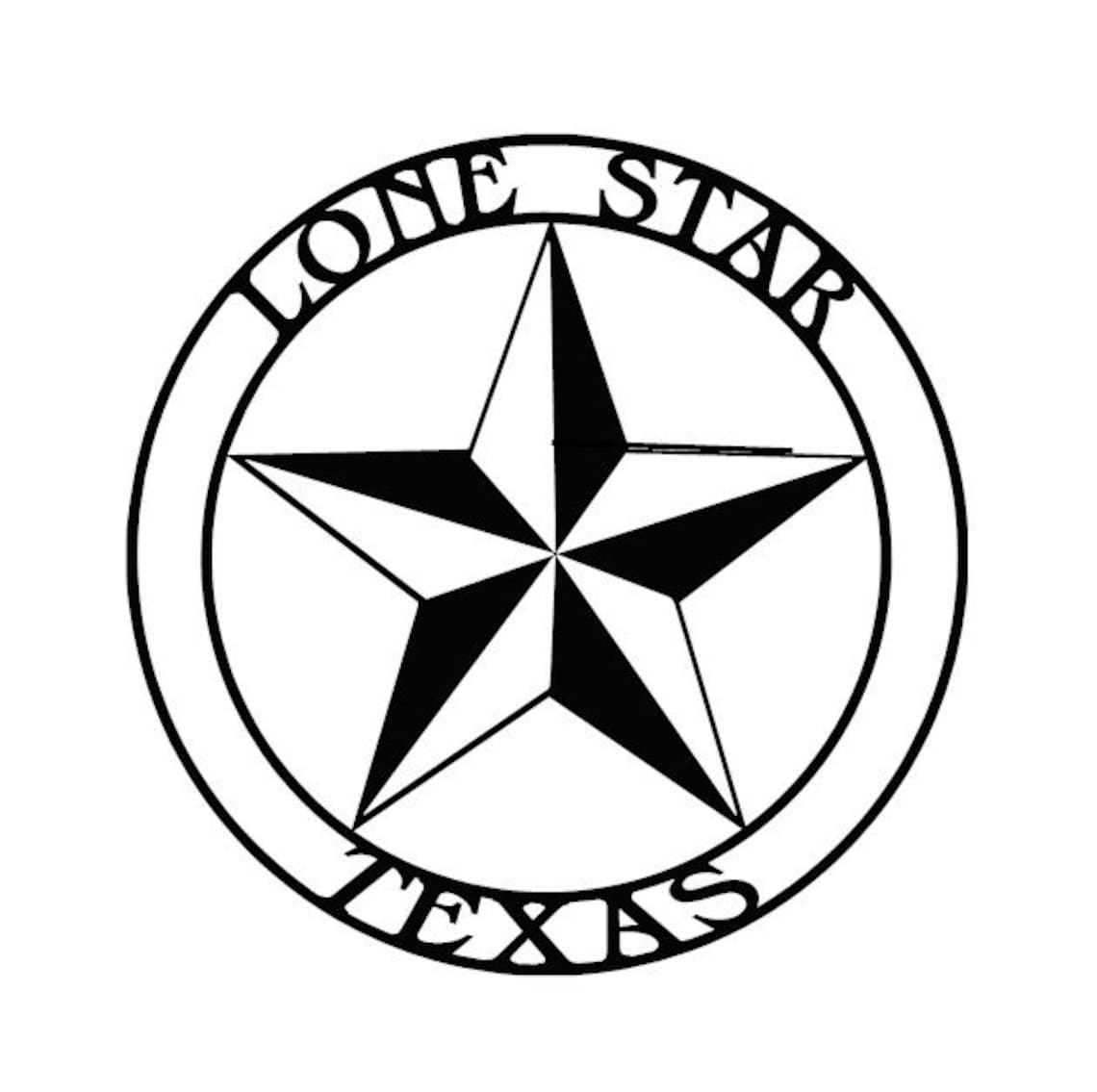 Texas Lone Star Decal - Multiple Colors & Sizes - Laptop-phone-window ...