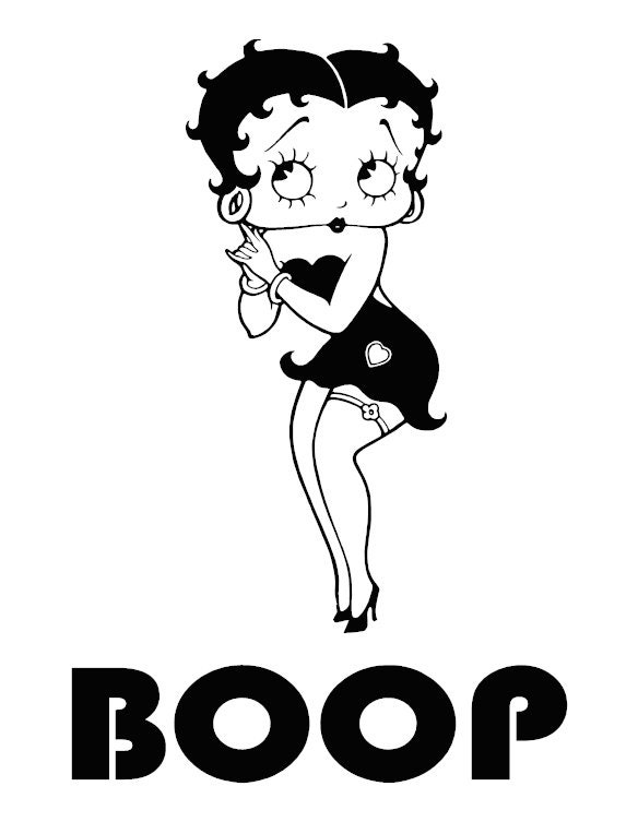 Boop Decal Multiple Colors & Sizes Laptop-phone-window-rv Camper-car - Etsy