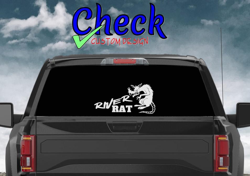 River Rat Decal - Multiple Colors & Sizes - Laptop-phone-window-rv ...