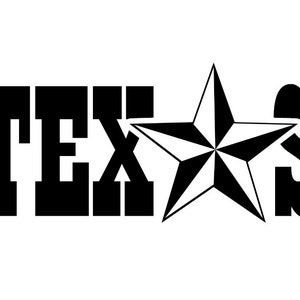 Texas With Star Decal - Texan -lone Star State - Multiple Colors ...