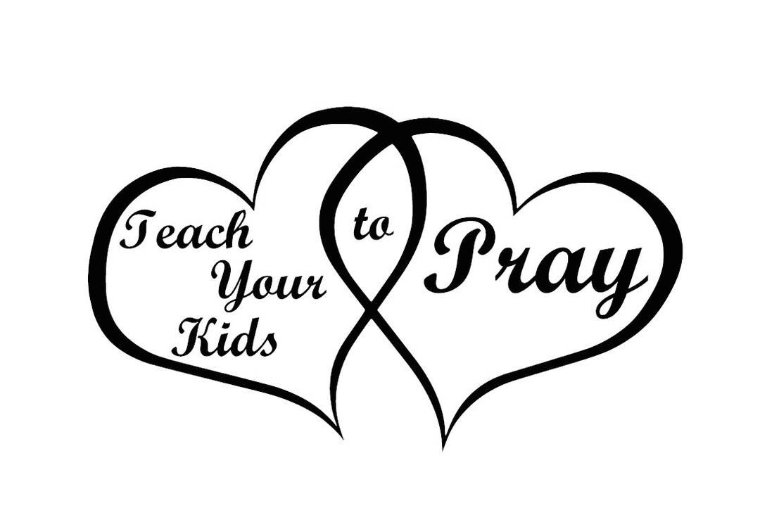 Teach Your Kids to Pray - Kids Prayer Decal - Multiple Colors & Sizes ...