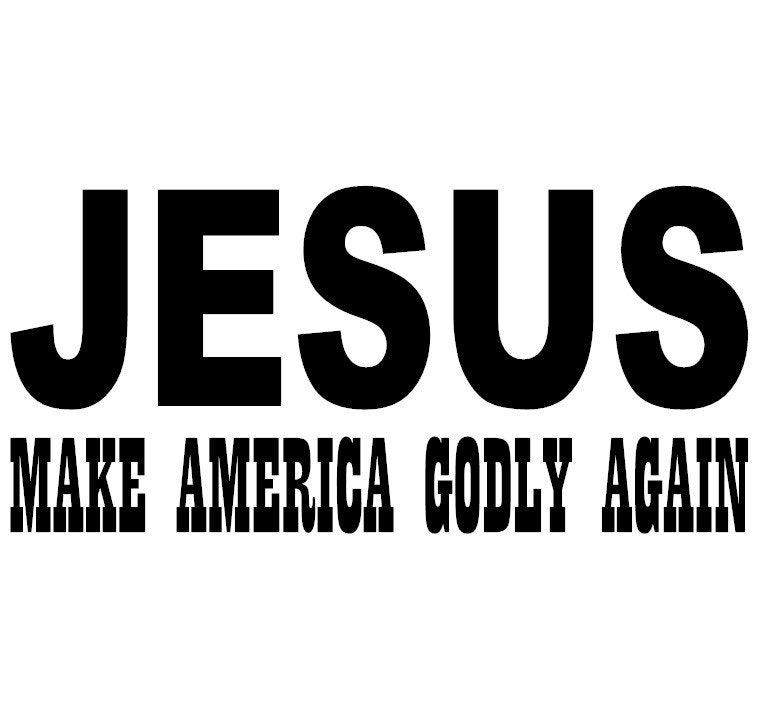 Jesus - Make America Godly Again Decal - Multiple Colors & Sizes ...