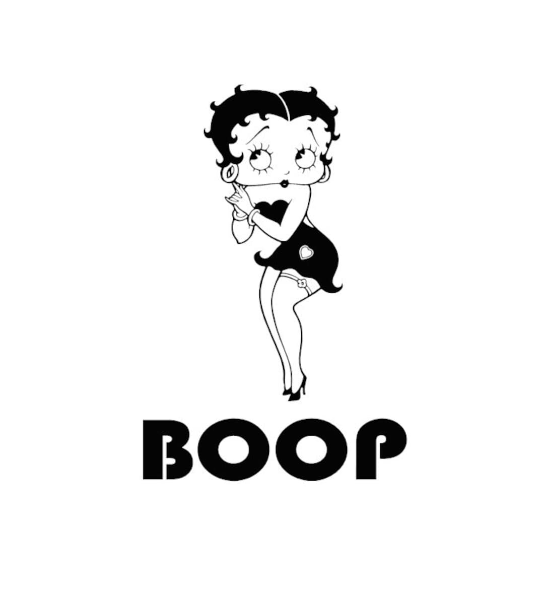 Boop Decal - Multiple Colors & Sizes - Laptop-phone-window-rv- Camper ...