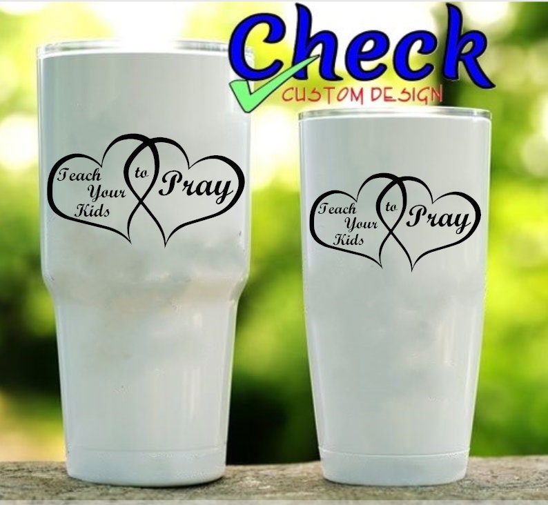 Teach Your Kids to Pray - Kids Prayer Decal - Multiple Colors & Sizes ...
