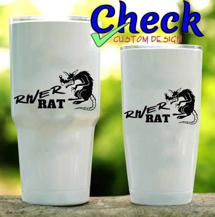 River Rat Decal - Multiple Colors & Sizes - Laptop-phone-window-rv ...