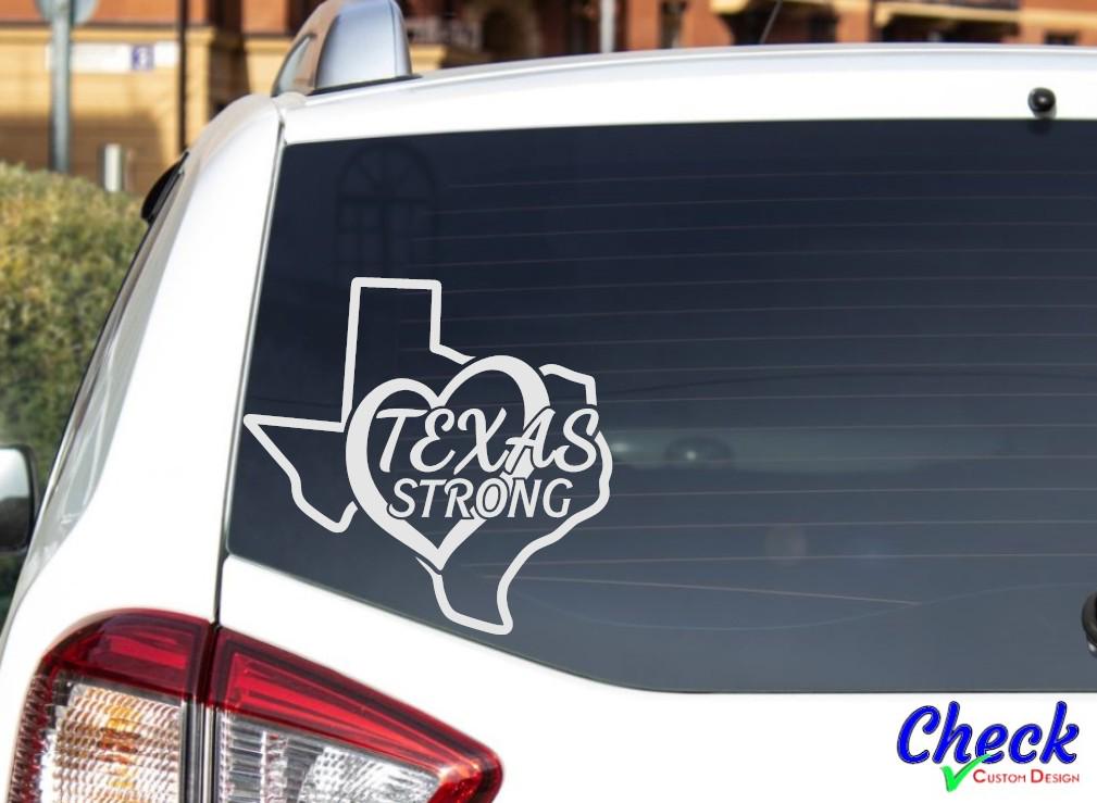 Texas Strong Decal - Multiple Colors & Sizes - Stand With Texas - Texas ...