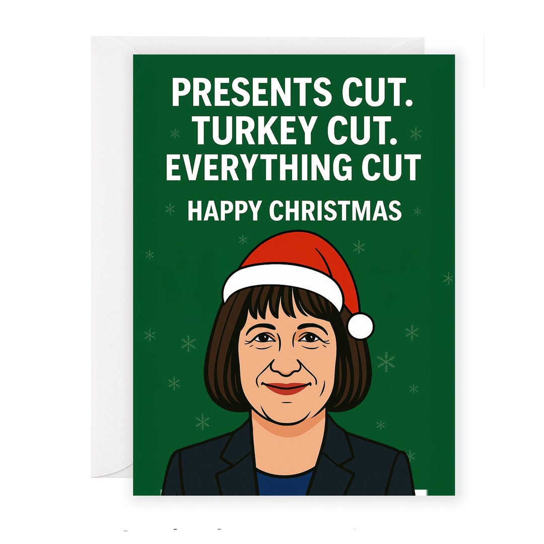 Rachel Reeves Christmas Card Funny Political Christmas Card | British ...