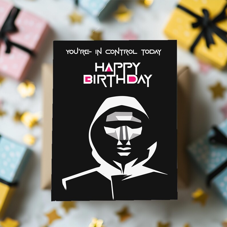 Front Man Birthday Card | "you’re in Control Today. Happy Birthday!" - Etsy