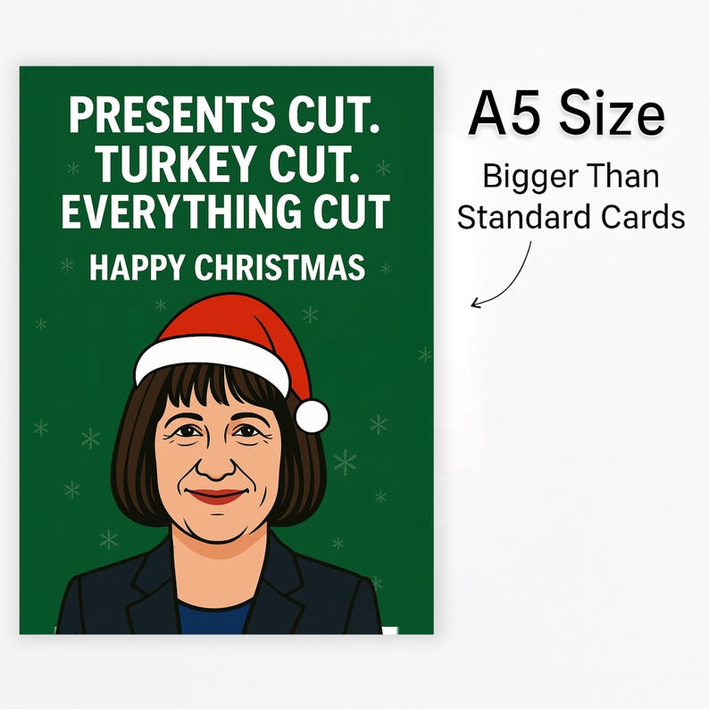 Rachel Reeves Christmas Card Funny Political Christmas Card | British ...