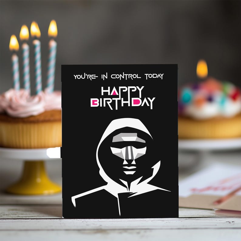 Front Man Birthday Card | "you’re in Control Today. Happy Birthday!" - Etsy
