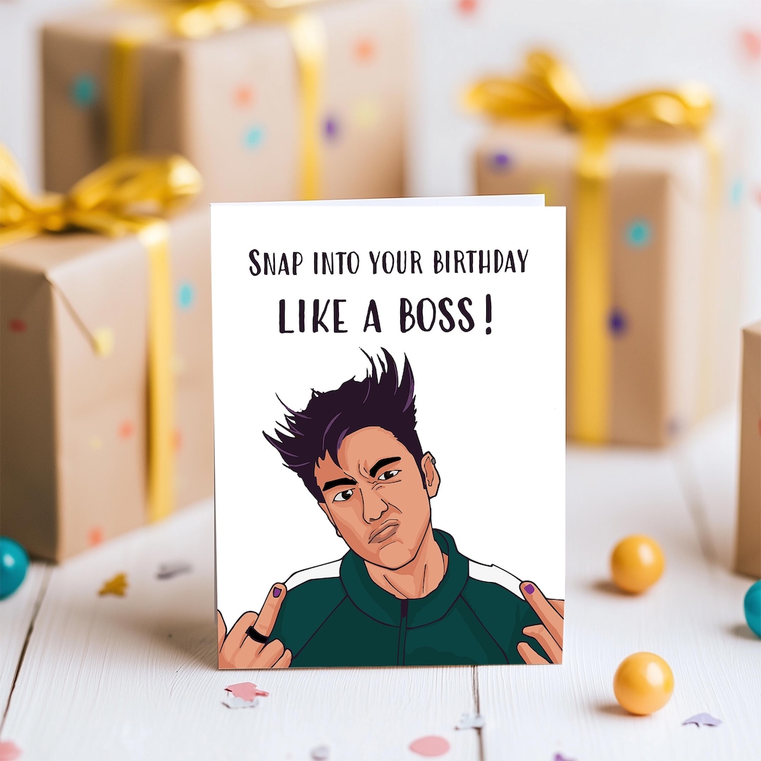 Thanos Birthday Card: Unique Fan Art Card - Etsy
