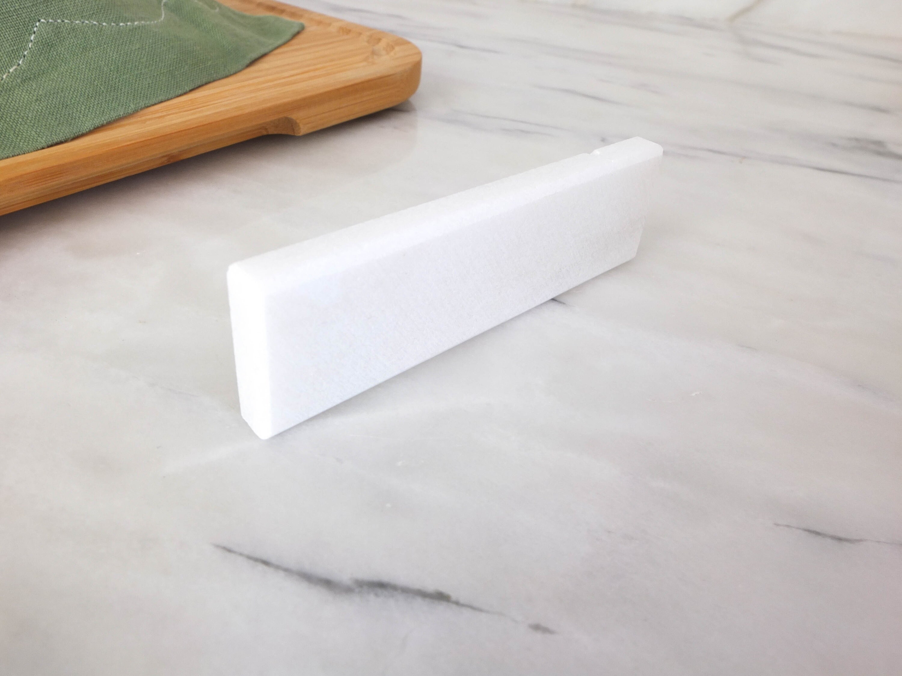 Fork Knife Rest Decor in White Marble, Elegant Cutlery Rest Set for ...