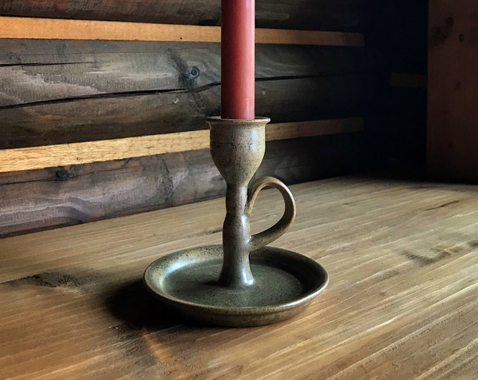 Handmade Candle Holder WHEATFIELD, Wheel Thrown, Ceramic Candle Holder ...