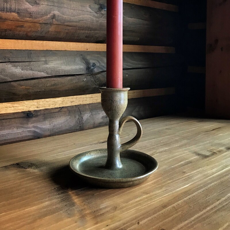 Ceramic Candle Holder With Handle - Etsy