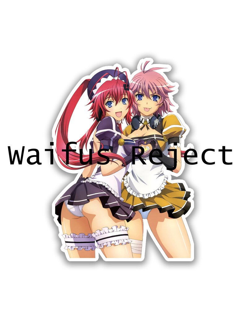 Cute Maids Anime Waifu Sticker Etsy