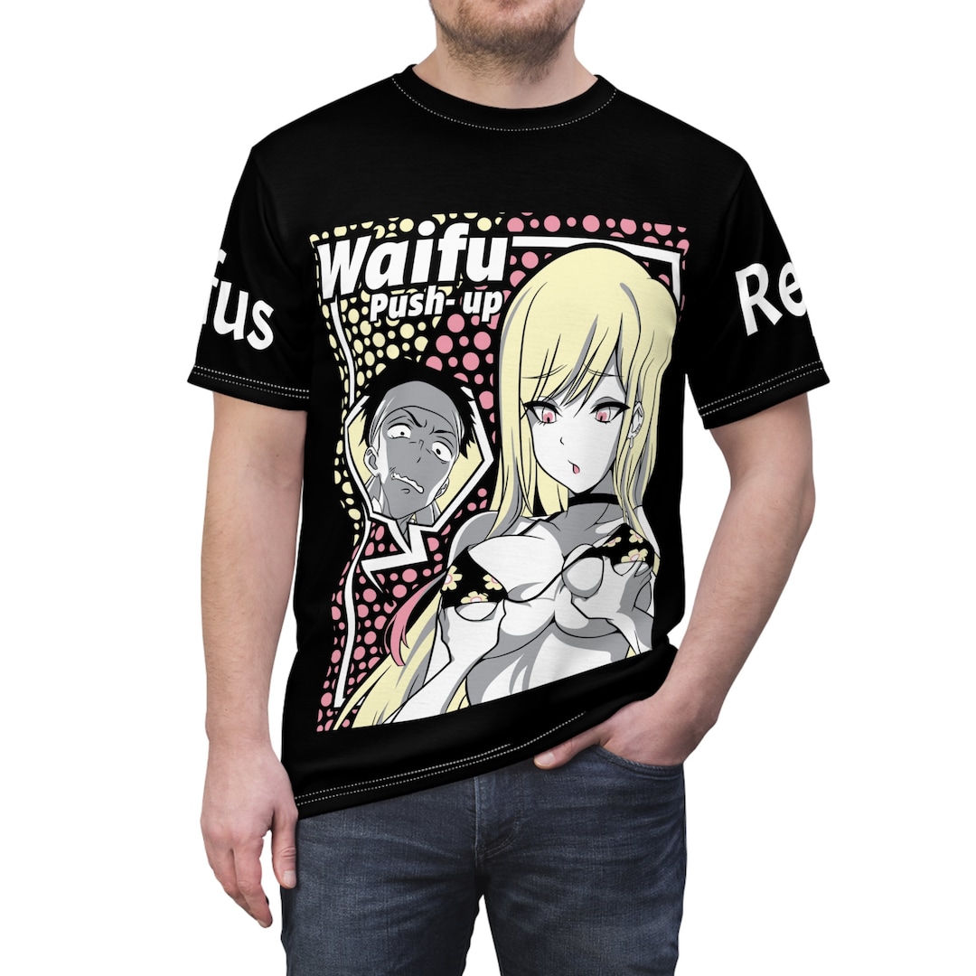 Dress up Anime Waifu Push up T-shirt - Etsy