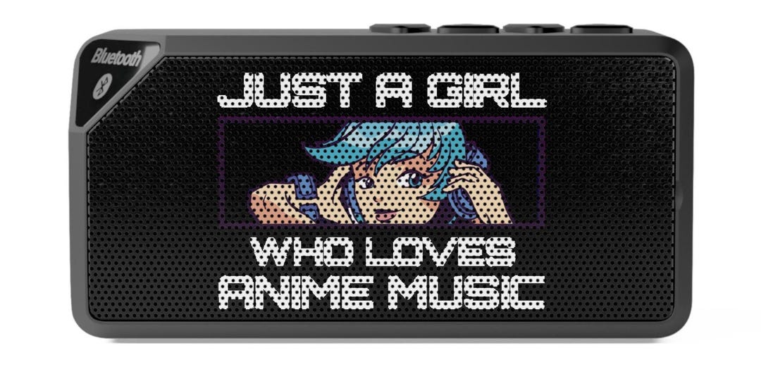 Bluetooth Speaker, Anime Music Box With Girl on Front, Gift for Anime ...