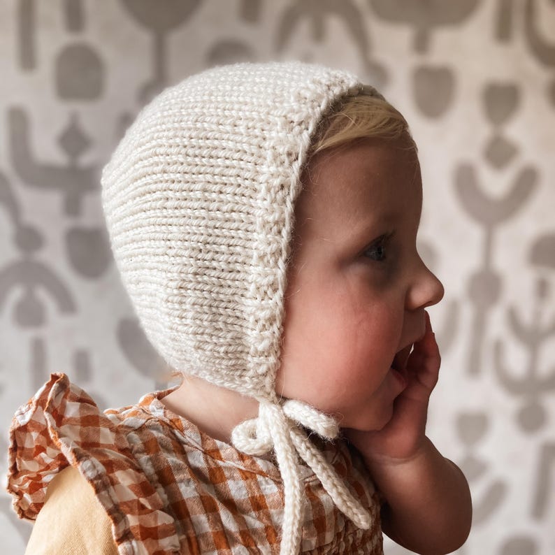 Nora Bonnet - an Easy Knitting Pattern Newborn to 3/4 Years in ENGLISH ...