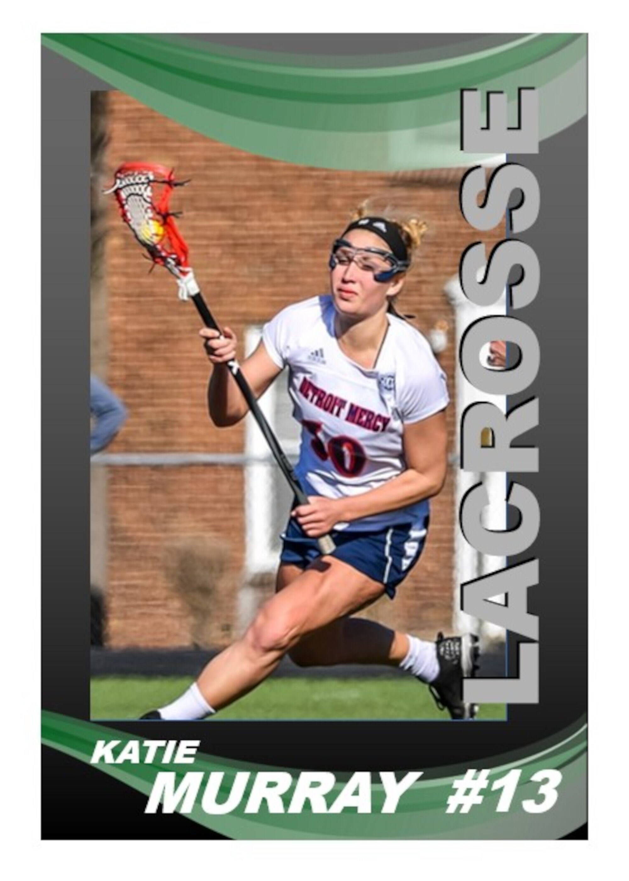Lacrosse Sports Recruit Profile Sports Trading Cards Powerpoint ...