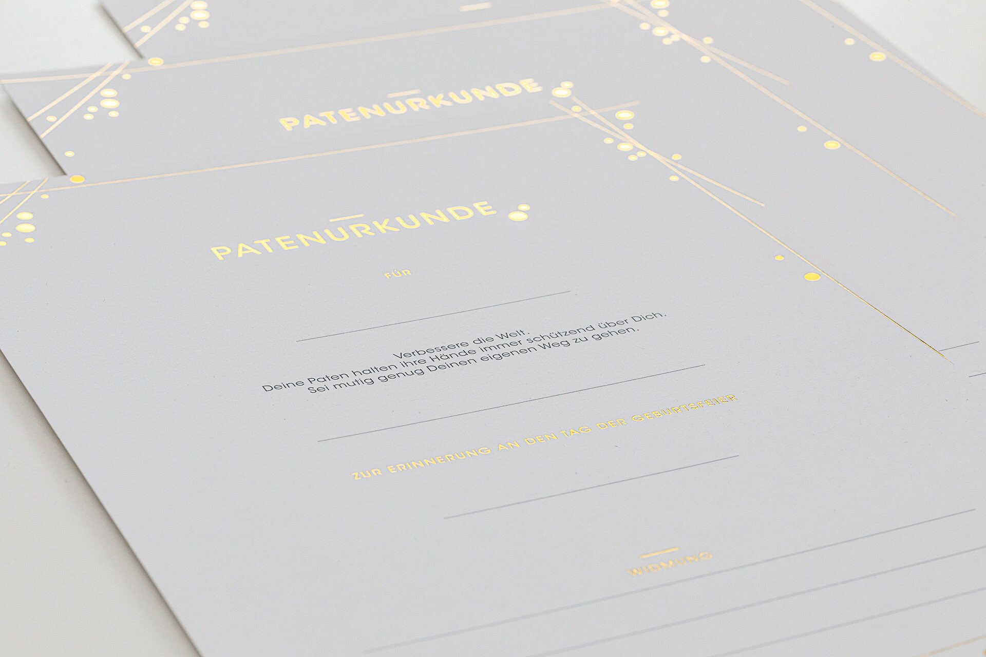 Frank Paperman Godparent Letter Godparents 3 Pieces in a Set Godchild's ...