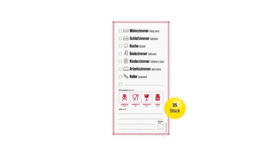 Frank Paperman | Stickers for Moving Boxes | 35/70/110 Self-adhesive ...