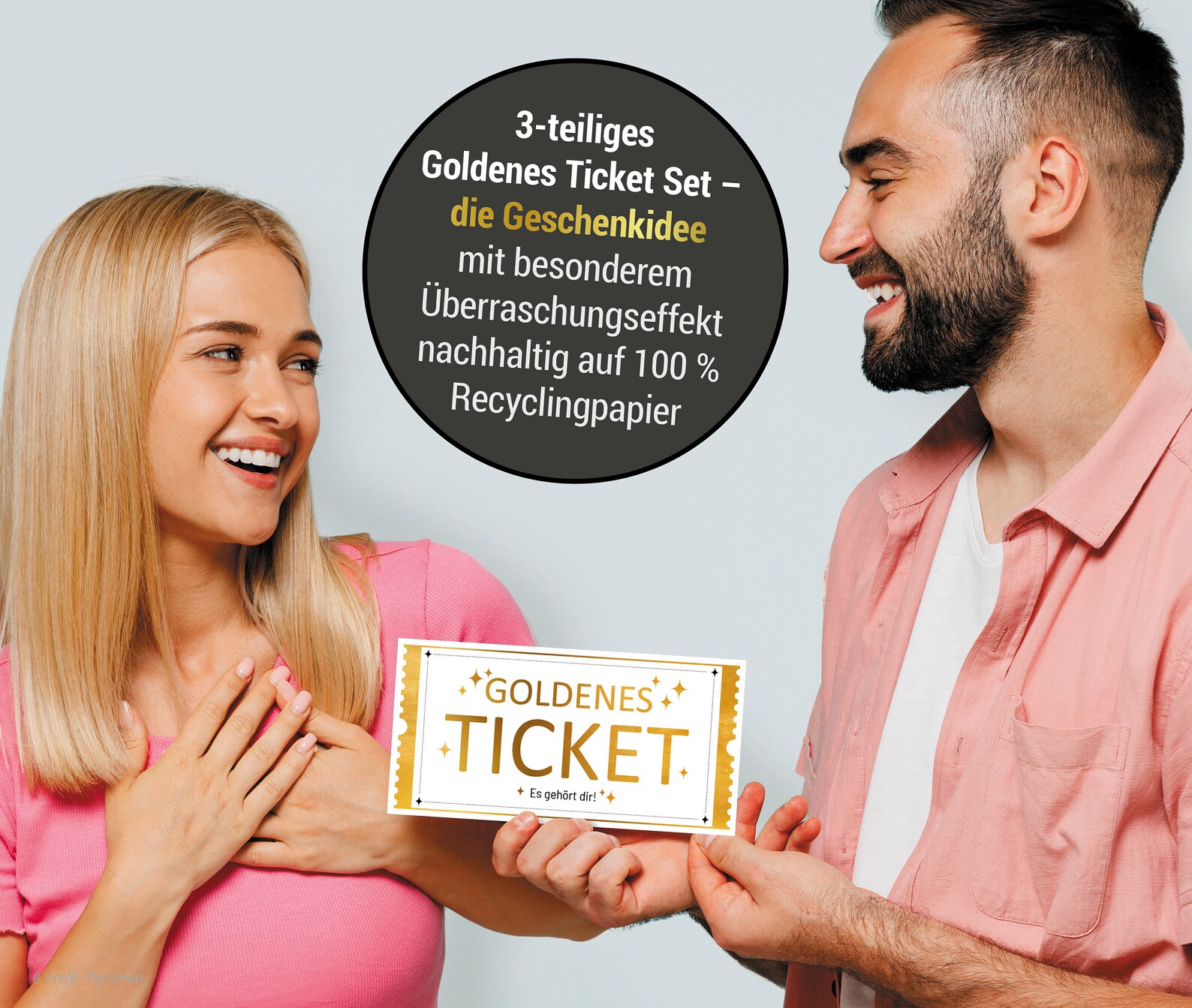 Frank Paperman® | Set Golden Ticket Voucher With Envelope & Scratch ...