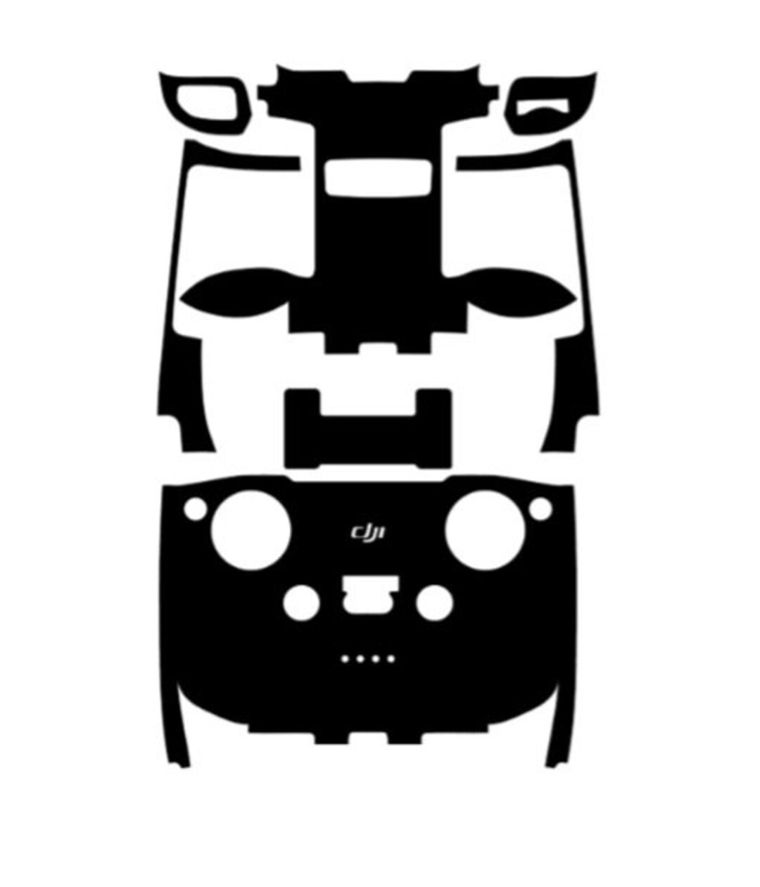 DJI Mavic Mini 2 Drone & Controller Skin Full Wrap Template - Etsy