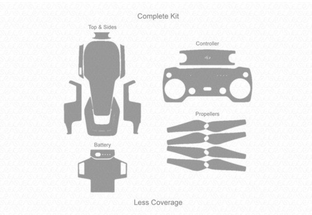 DJI Mavic Air Drone & Controller Skin Simple Wrap Template - Etsy