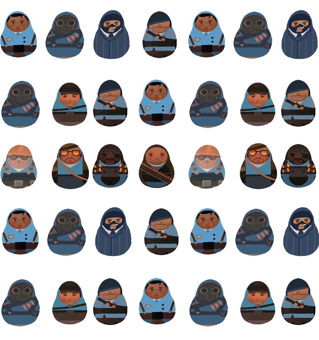 Team Fortress 2 BLU Festive Sapper & Sandvich Wrap - Etsy