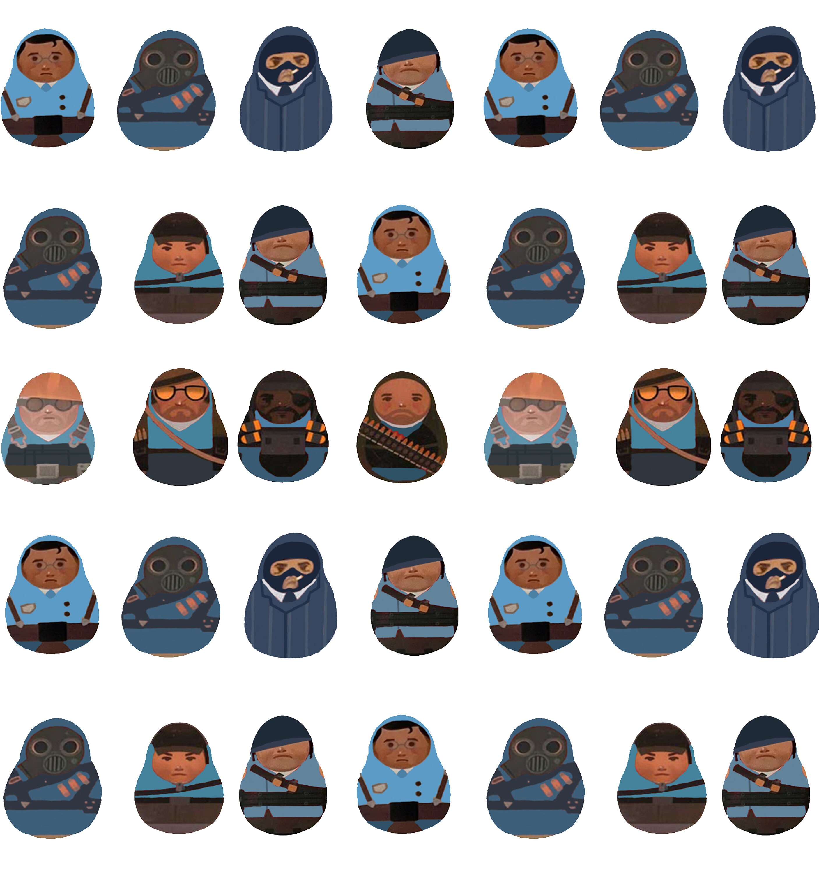 Team Fortress 2 BLU Festive Sapper & Sandvich Wrap - Etsy