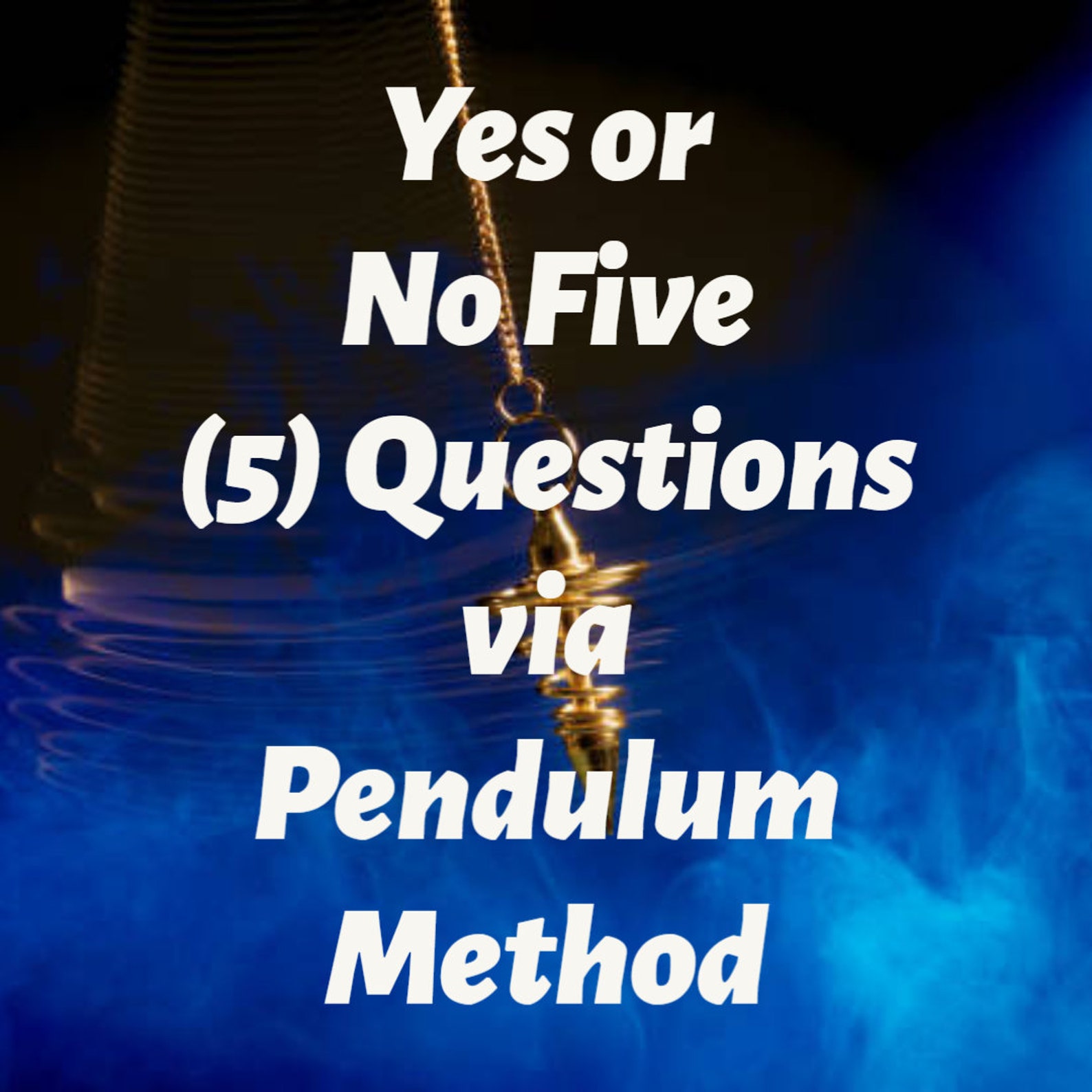 Five (5) Yes or No Questions / Spiritual Energy / 1 Word Answer for ...