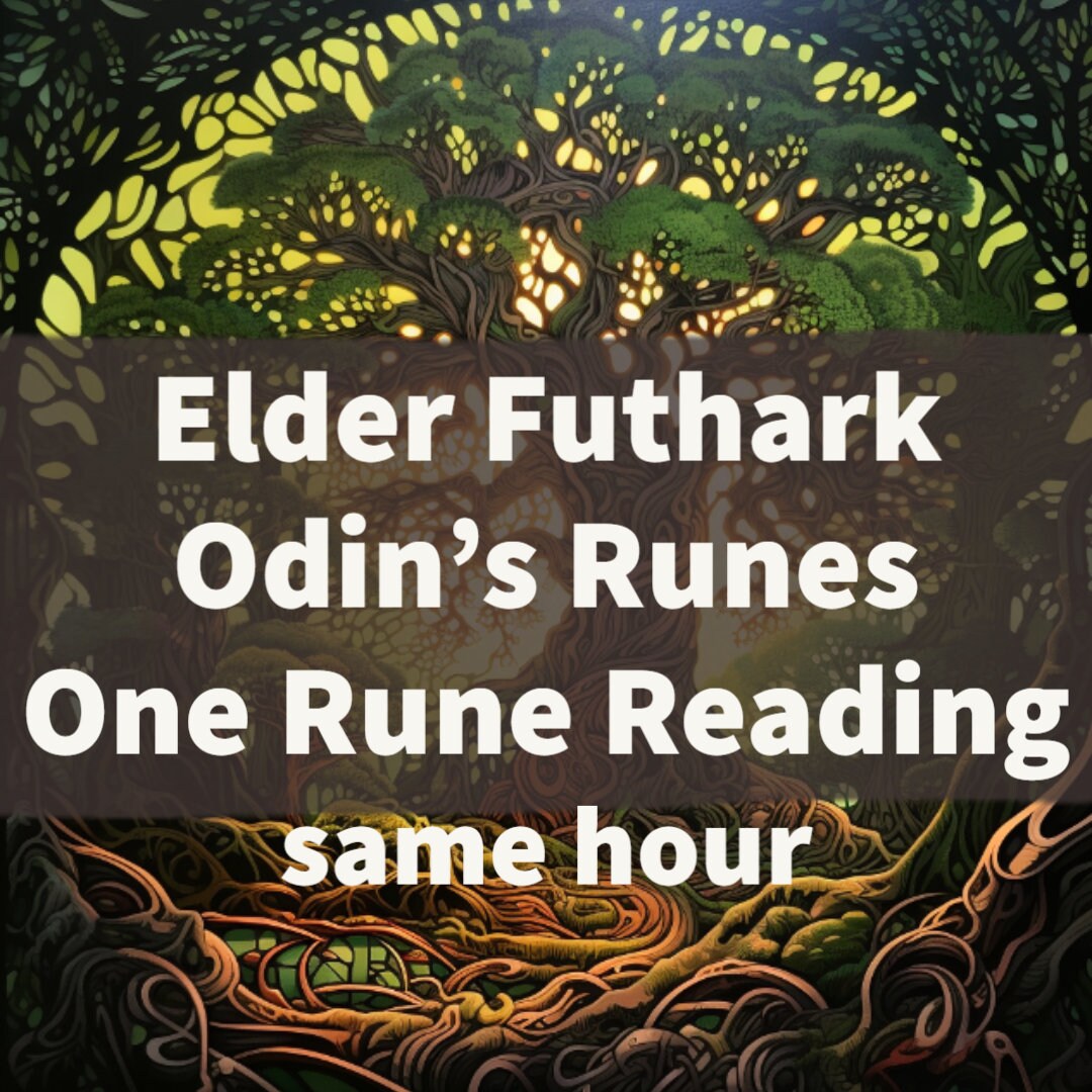 Elder Futhark Odins Runes / WYRD RUNE CARD Reading / Same - Etsy