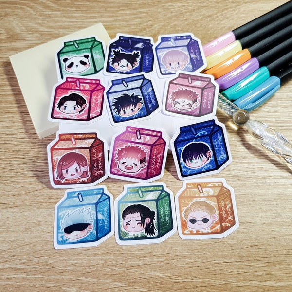 Jujutsu kaisen cute stickers - Etsy Nederland