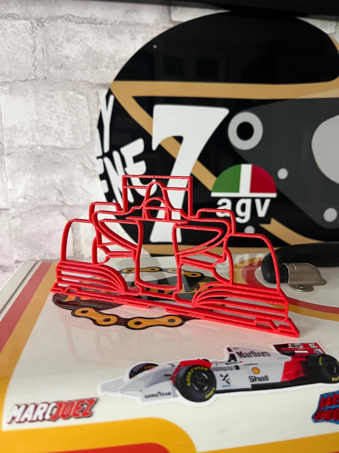 3D Printed F1 Race Car Desk Model - Etsy