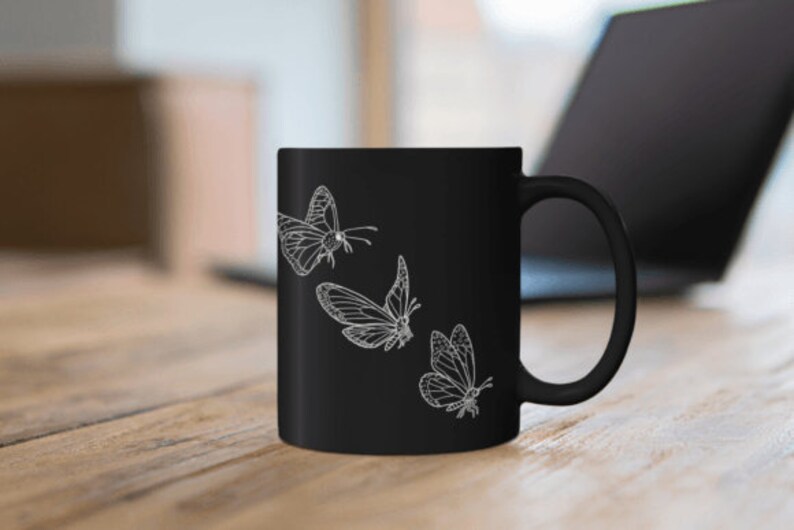 Butterfly SVG & PNG Line Art Bundle, Printable Art, Butterfly SVG for ...