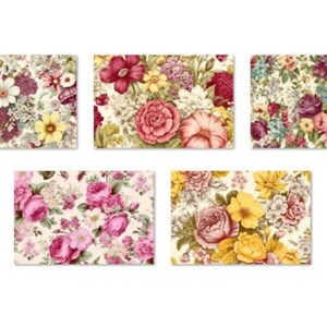 Vintage Spring Flower Digital Paper, Printable Papers, Spring Digital ...