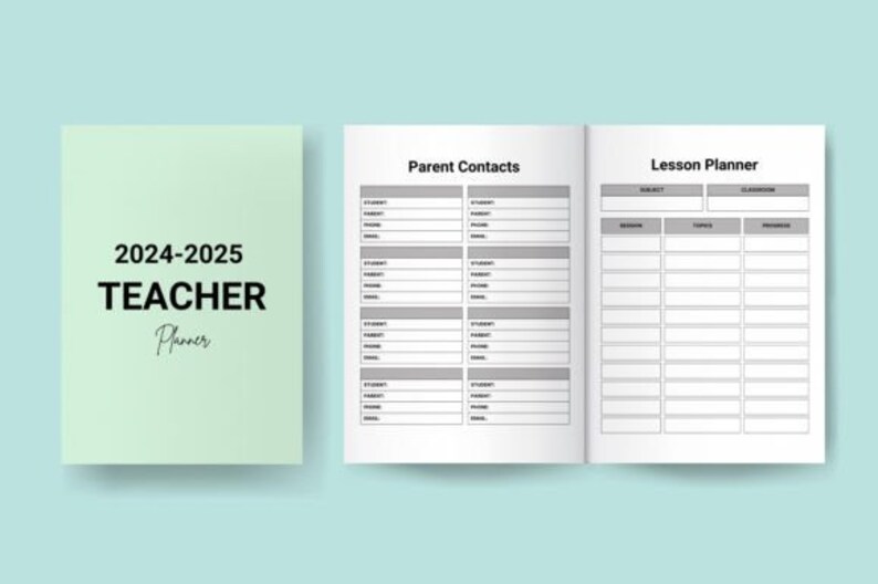 Editable 2024-2025 Teacher Planner, 90 Pages, Back to School, School ...
