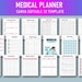 Editable Medical Planner, Medical Planner Printable, Medical Binder ...