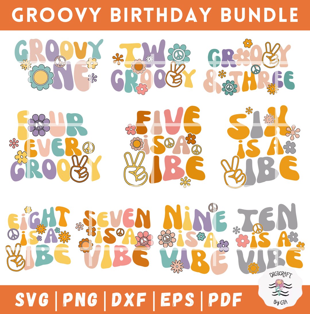 50% OFF Groovy Family SVG Bundle, Groovy Birthday Svg, Retro Family Svg ...