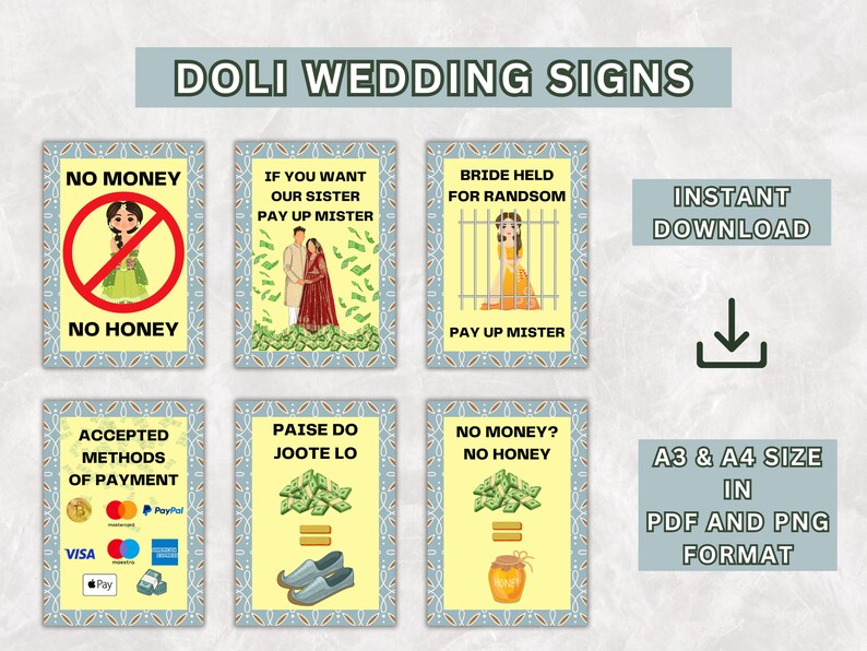 Doli Welcome Signs Indian Bridal Party Signage Doli Ribbon - Etsy