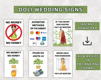 Doli Game Board, Indian Bridal Party Signage, No Entry, Ribbon Ceremony ...