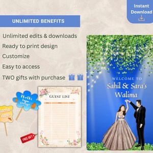 Walima Welcome Sign & Walima Decor, Walima Sign as Indian Wedding ...