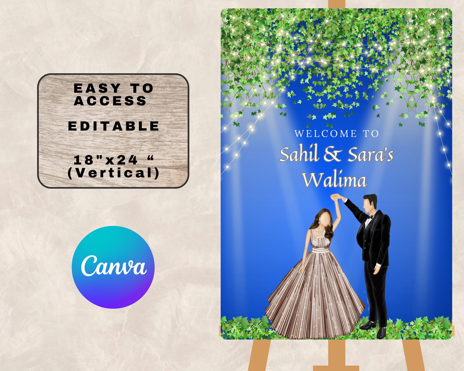 Walima Welcome Sign & Walima Decor, Walima Sign as Indian Wedding ...