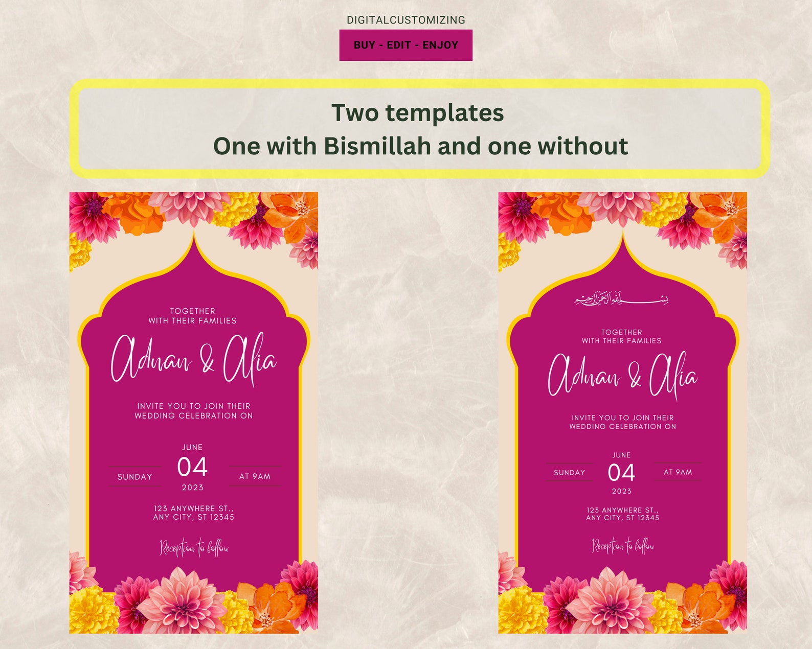 Mehndi Invitation Dholki Invitation Mayoun Invitation Indian Wedding ...