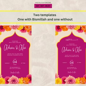 Mehndi Invitation Dholki Invitation Mayoun Invitation Indian Wedding ...