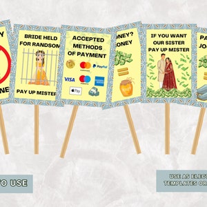 Doli Welcome Signs Indian Bridal Party Signage Doli Ribbon - Etsy