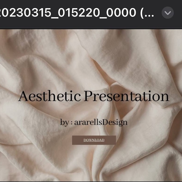 Aesthetic Presentation Template - Etsy